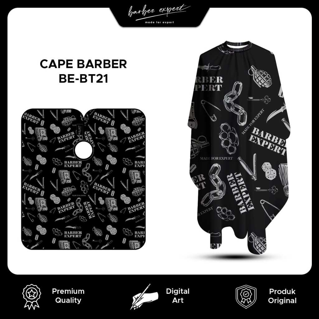Jual Cape Barber Expert Premium Motif Series BARBER TOOLS Limited ...