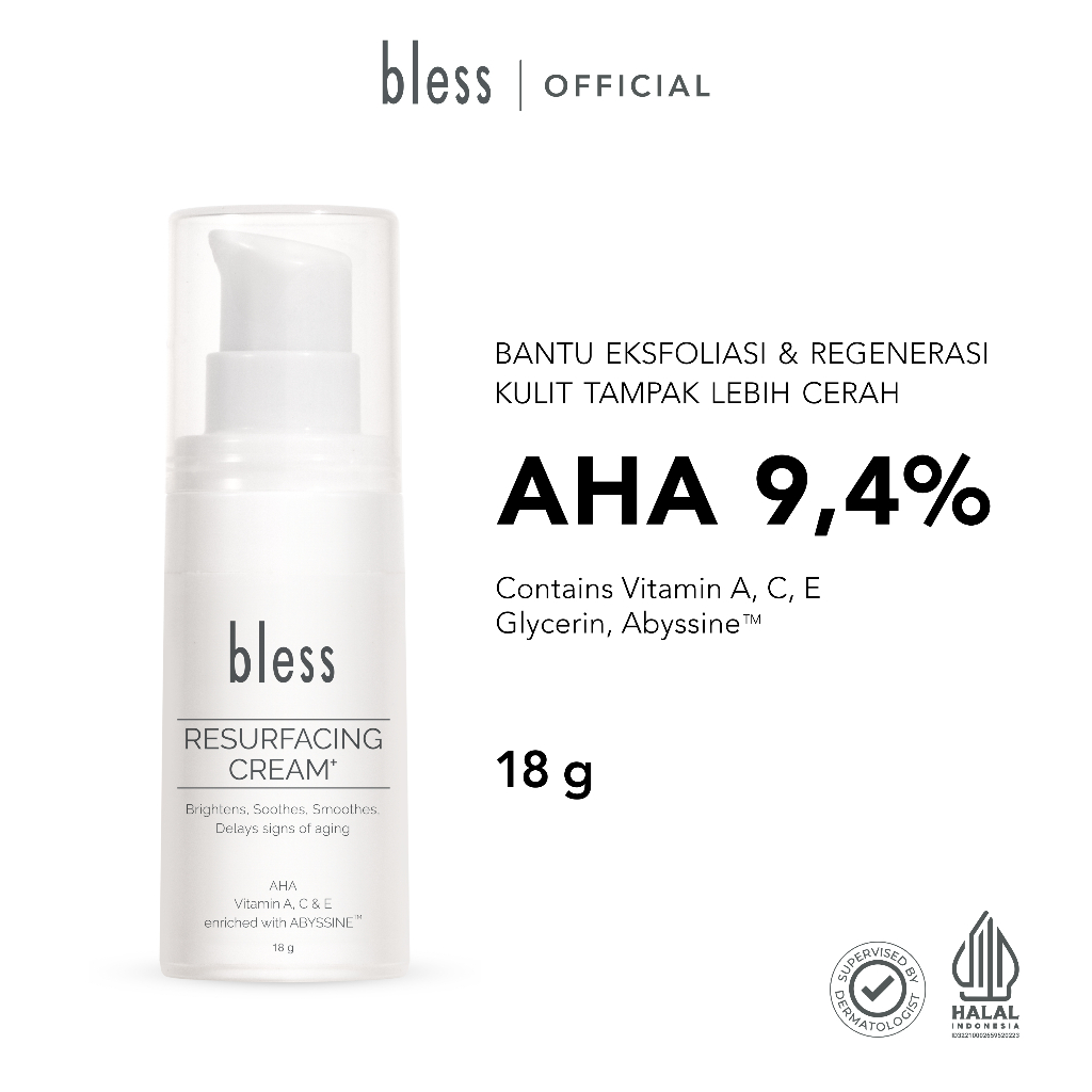 Jual Bless Resurfacing Cream+ 18gr | Krim AHA / Exfoliating Cream ...