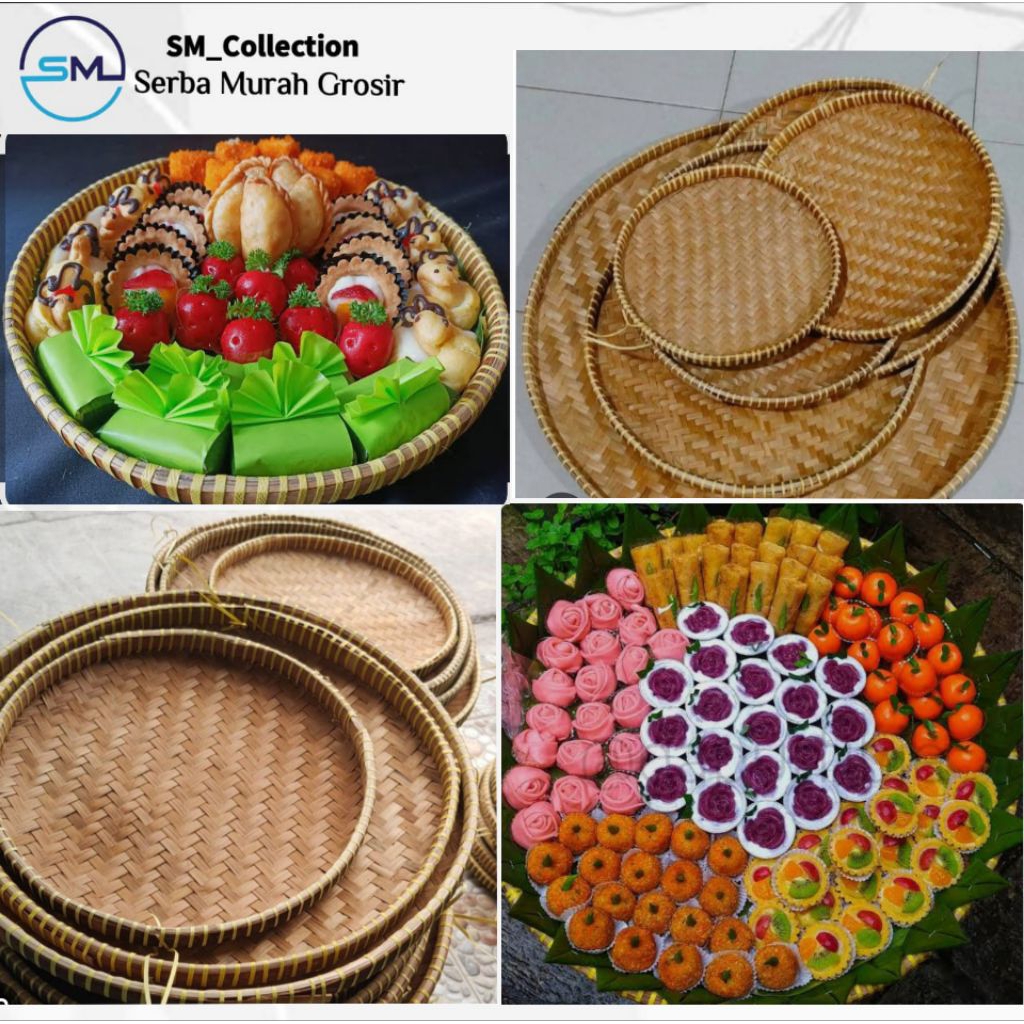 Jual tampah bambu/tampah serbaguna/tampah tumpeng/tampah kue/anyaman ...