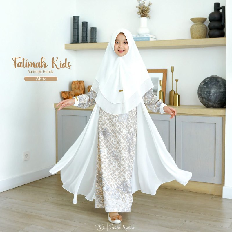 Jual Tachi Syari Fatimah Dress Kids Gamis Anak Mewah dengan Bahan ...