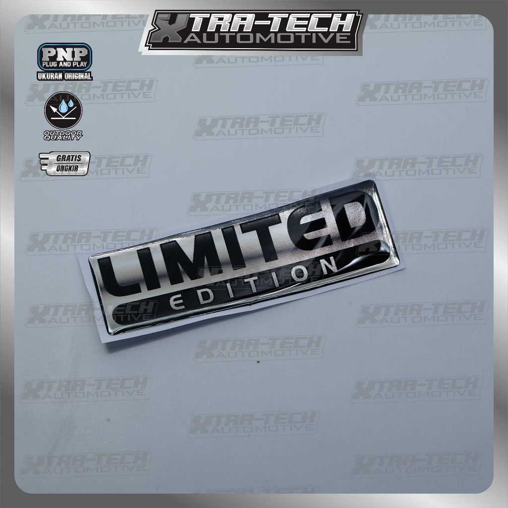 Jual emblem limited edition / emblem timbul limited edition / stiker 3d ...