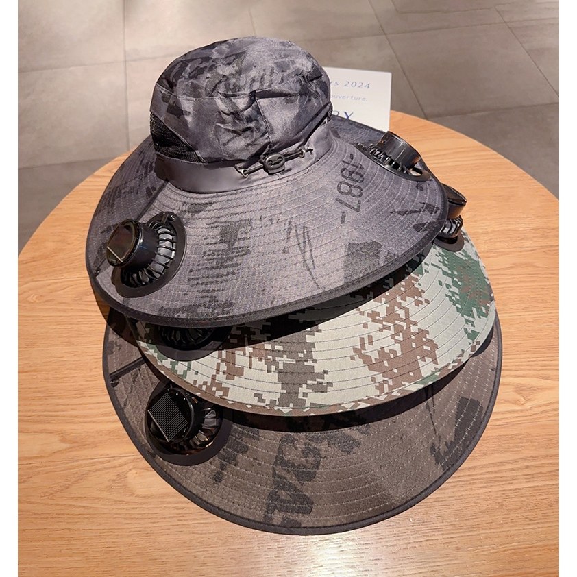 Jual Topi Matahari Pria Anti UV Visor Topi Surya Kipas Ganda Topi ...