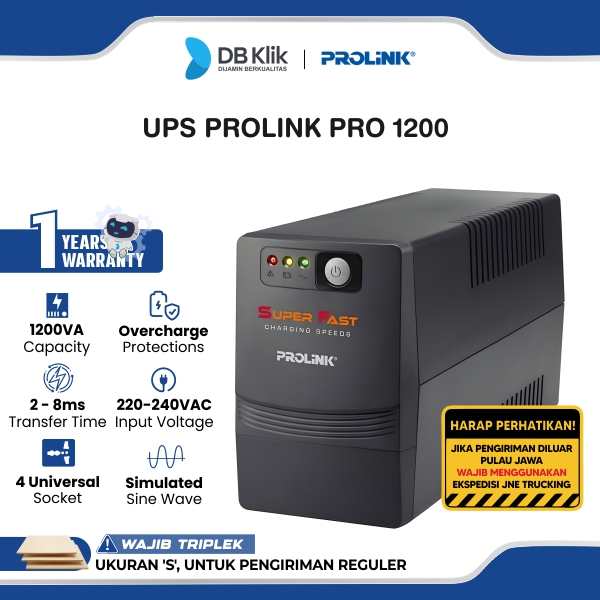 Jual Prolink Ups Pro 1200 - UPS Prolink Pro 1200 | Shopee Indonesia