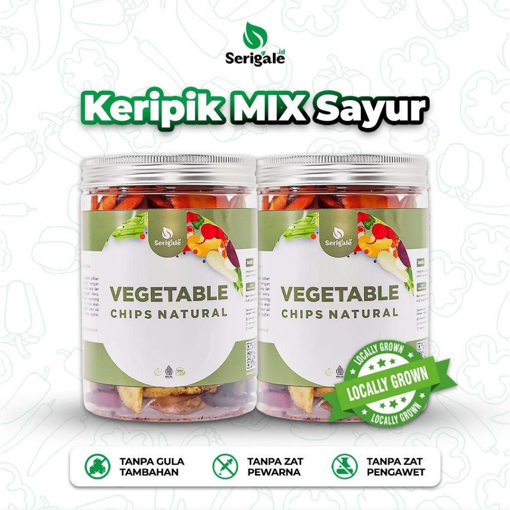 Jual Serigale Keripik Mix Sayur Vegetable Chips Natural Camilan Sehat ...