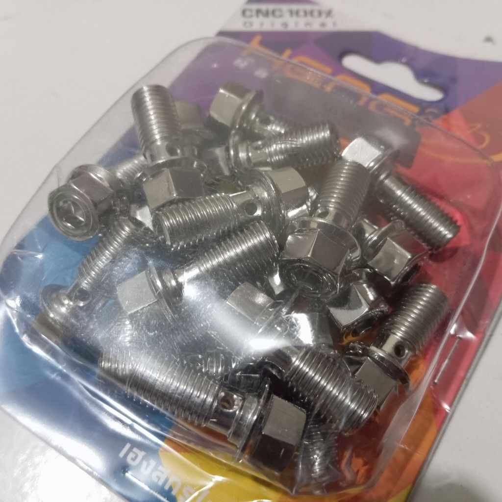 Jual BAUT STAINLESS DUA 2 KUNCI BAUT BANJO DRAT KASAR ORIGINAL HENG THAILAND HARGA PER PCS ...