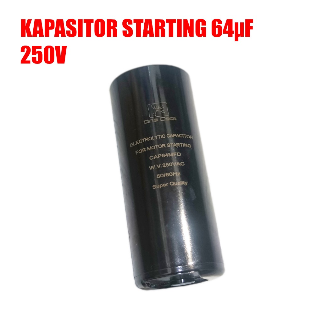 Jual Kapasitor Starting 64 uf 250V/Capacitor/Capasitor Starting 64 ...