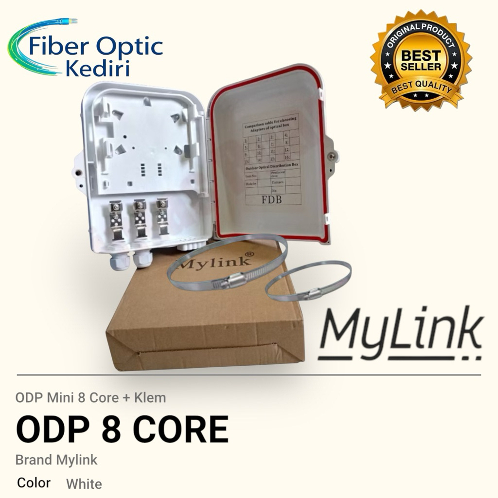Jual Mylink ODP 8 core + klem tiang optical distribution cabinet odb ...