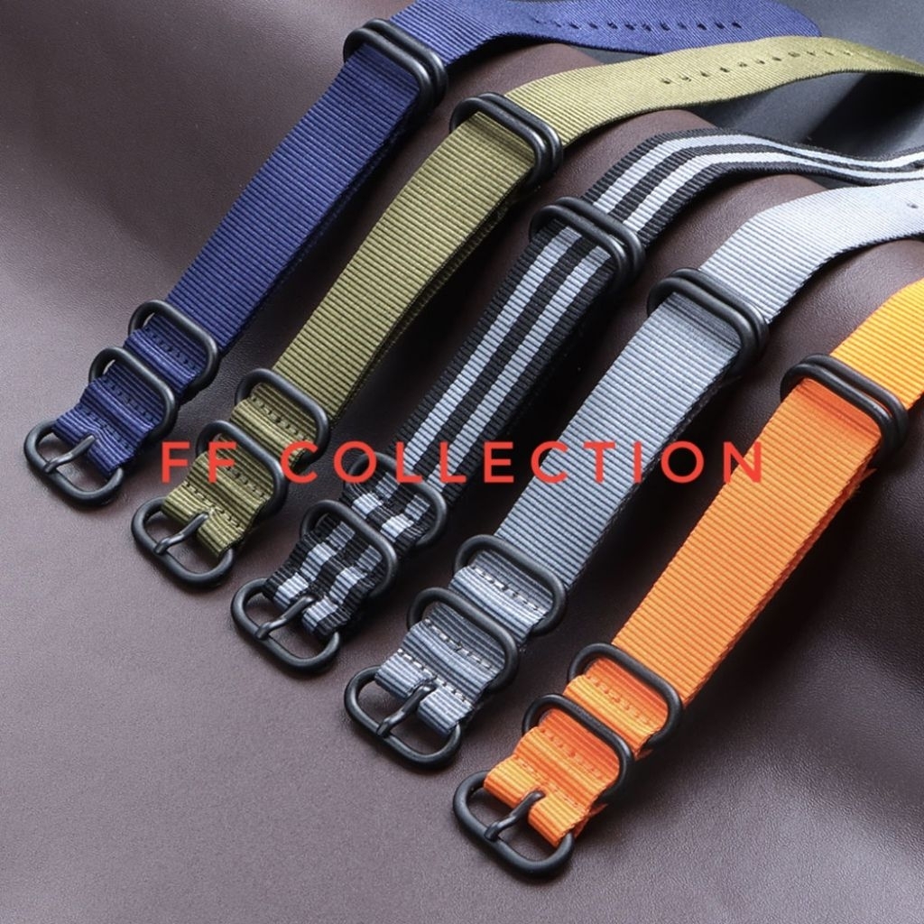Jual FF COLLECTION ORIGINAL Tali Jam Tangan NATO Canvas PVD Strap Tali ...