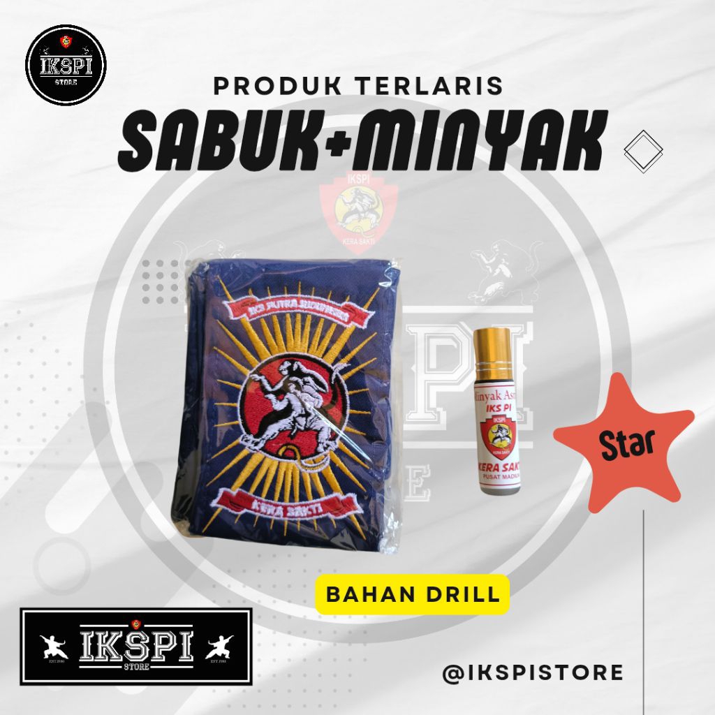 Jual SABUK BIRU DRILL + MINYAK ASMAK IKSPI | Shopee Indonesia