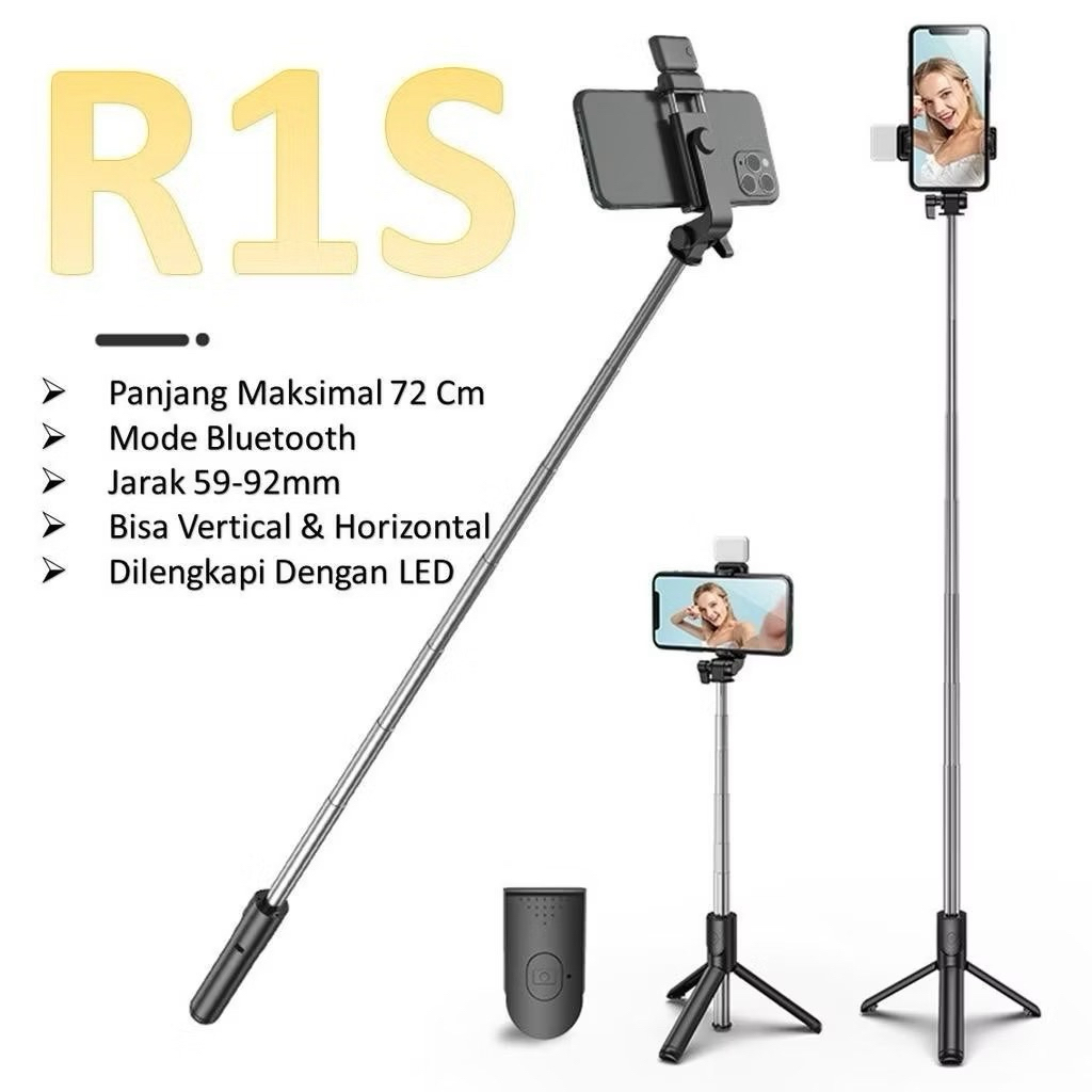 Jual Tongsis Tripod Bluetooth 4in1 Selfie Stick Remote Action Cam ...
