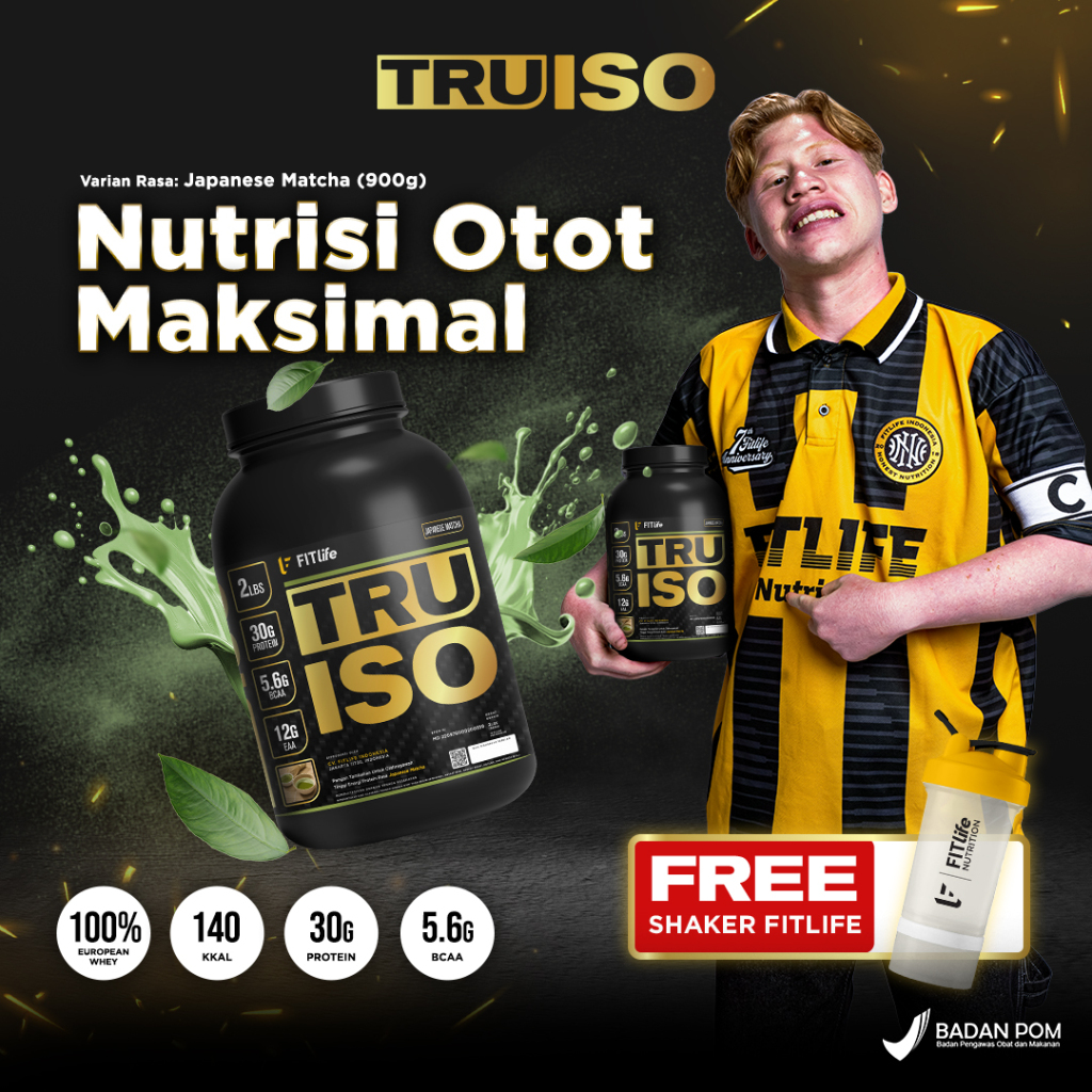 Jual FITlife Truiso Whey Protein Isolate 2lbs 900gr (WPro Iso Upgraded ...