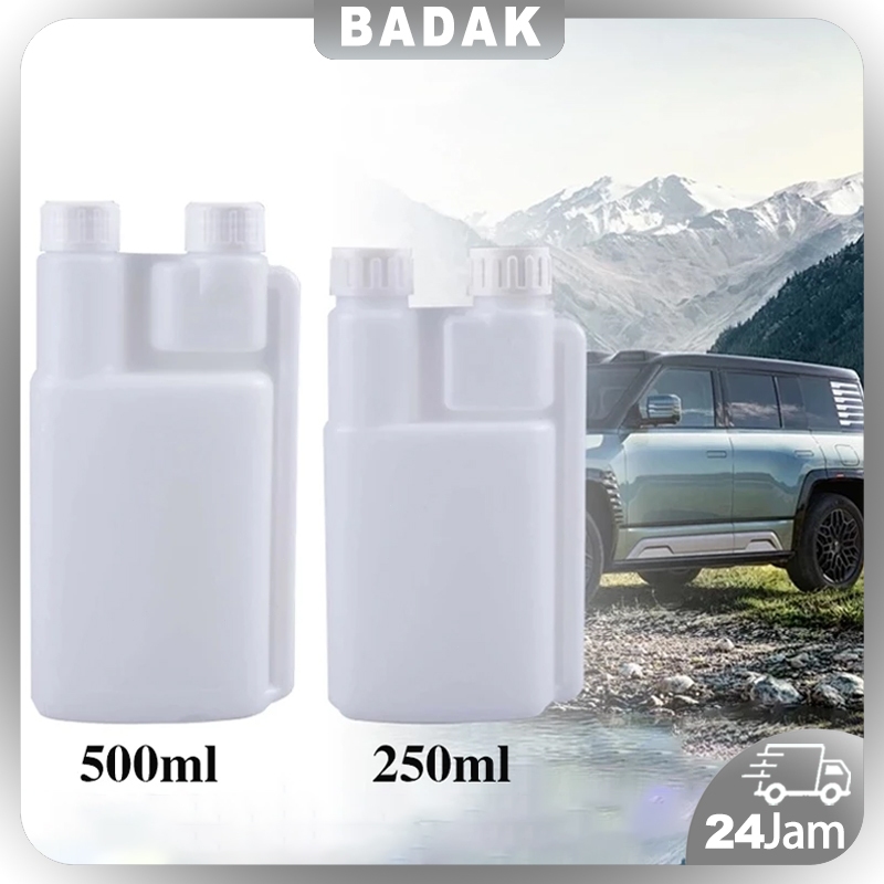 Jual Double Twin Neck Bottle/Botol Takar Oli Samping Vespa 500ml ...