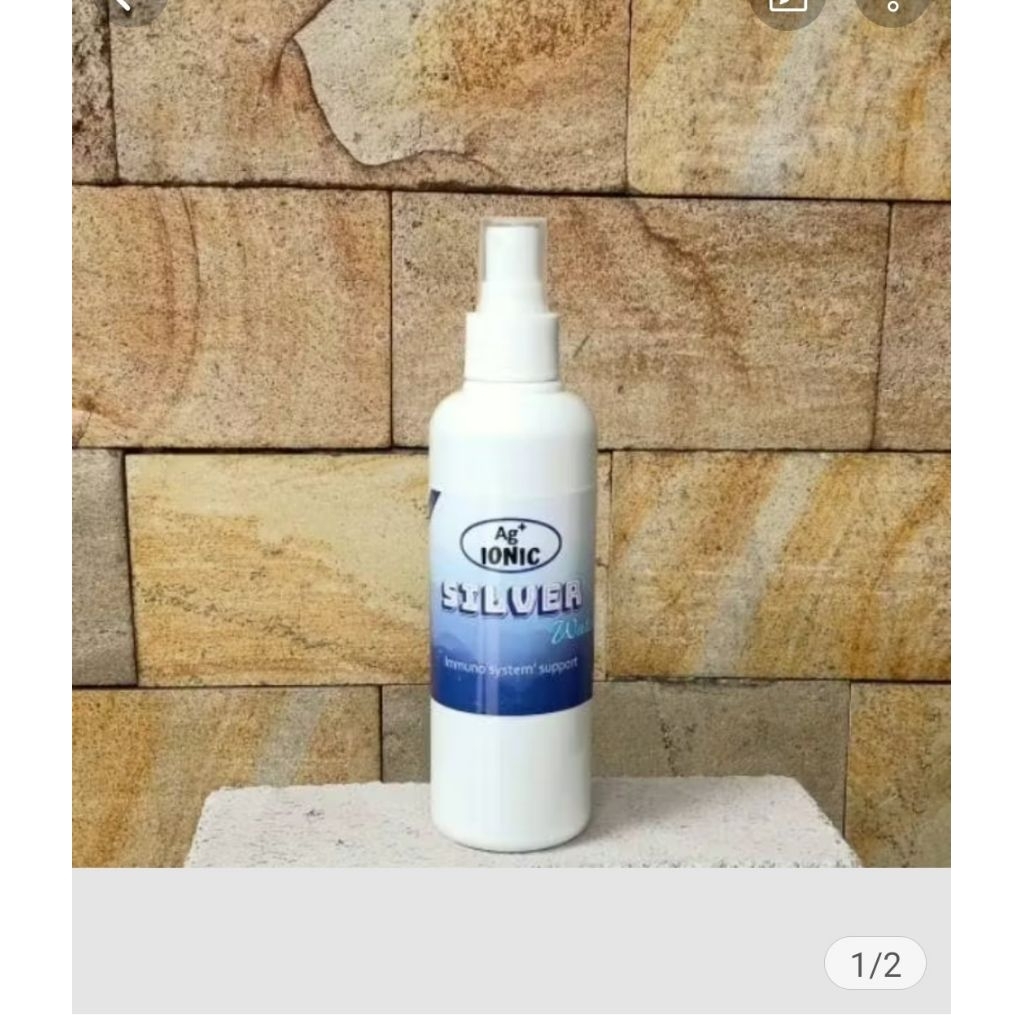 Jual Air Ion Perak Botol Spray/Ag+/Ionic Silver Water 100 Ml & 250 ml ...