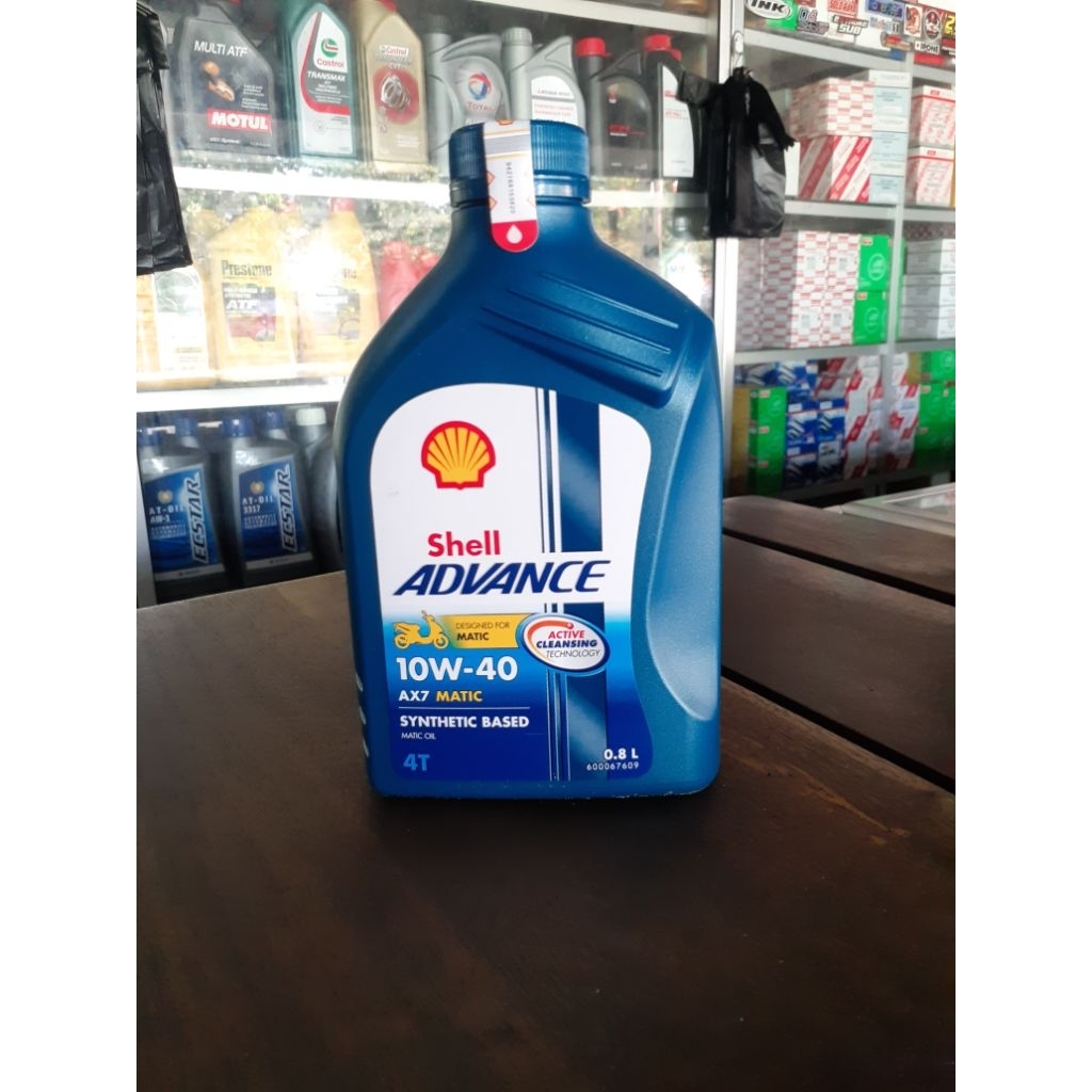 Jual Oli Mesin Shell AX7 Matic 10w40 Kemasan 0.8L Original | Shopee ...