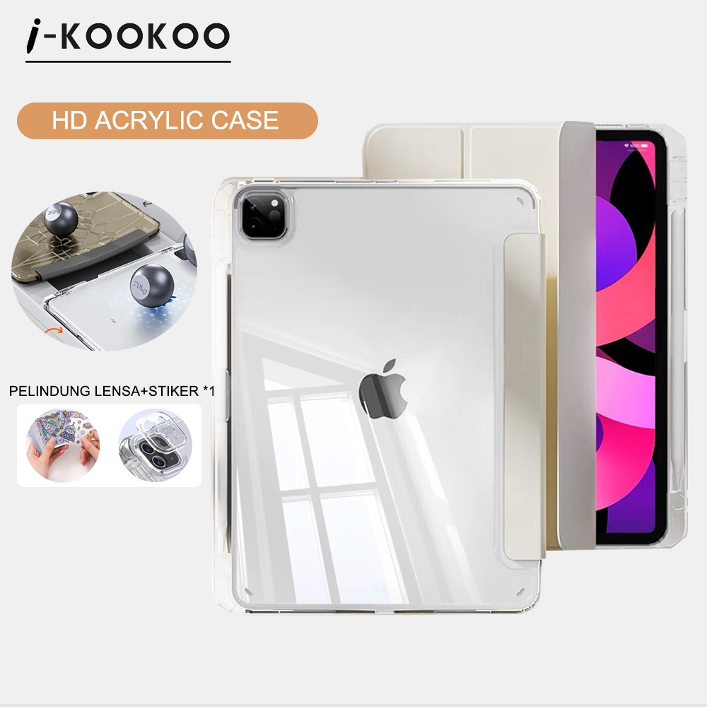 Jual ikookoo Acrylic Case iPad Air 4 Air 5 Air 6 with Apple Pencil ...