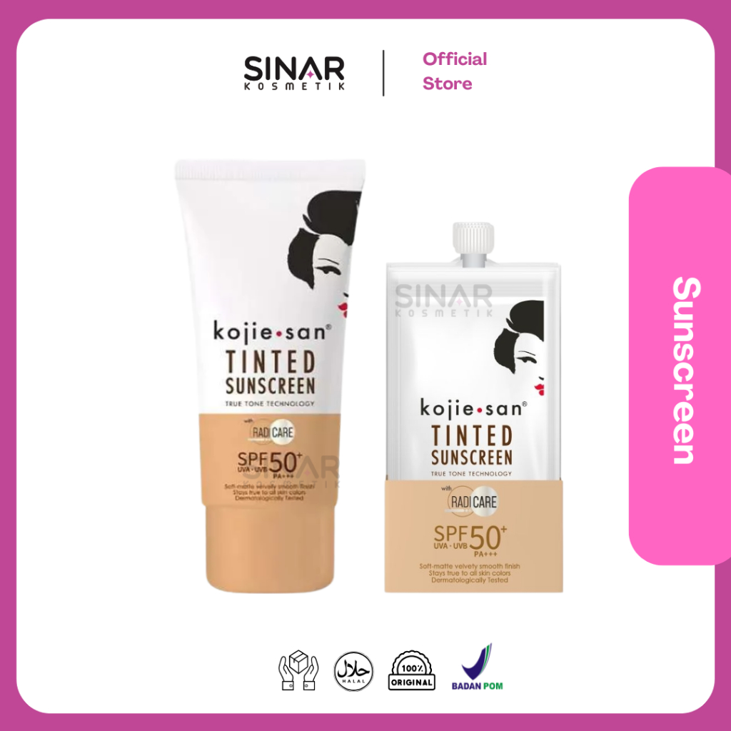 Jual KOJIE SAN Tinted Sunscreen SPF50+ PA+++ 50g - 7.5g | Shopee Indonesia