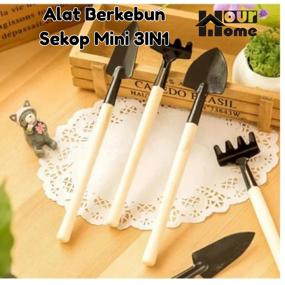 Jual Set Sekop Garpu Cangkul Mini 3 in 1 / Alat Berkebun Sekop Mini ...