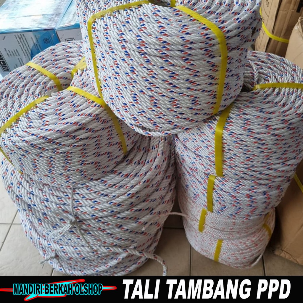 Jual TALI TAMBANG PPD 3MM 4MM 5MM TALI GANTUNGAN BAJU / TALI IKAT MOBIL / IKAT TRUK HARGA PER 3M ...