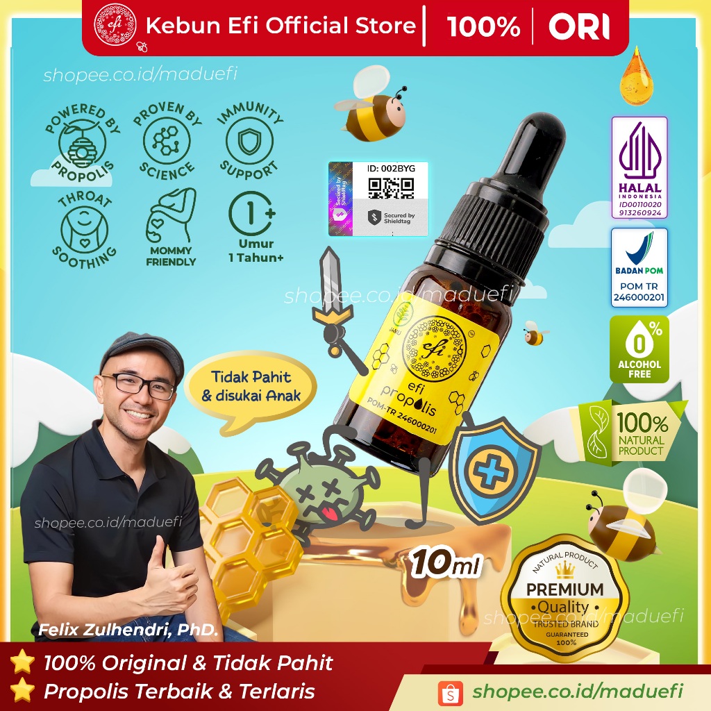 Jual Efi Propolis 10 ml by Kebun Efi ( 100%Original Propolis Non ...