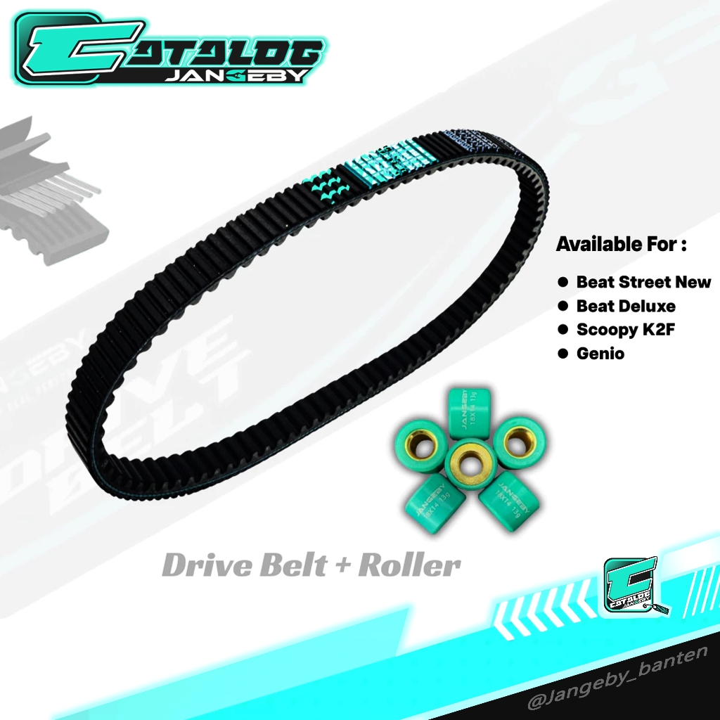 Jual Paket Vbelt + Roller Jangeby Beat Deluxe Genio Scoopy KOJ K2F Beat Street New Led Vanbelt ...