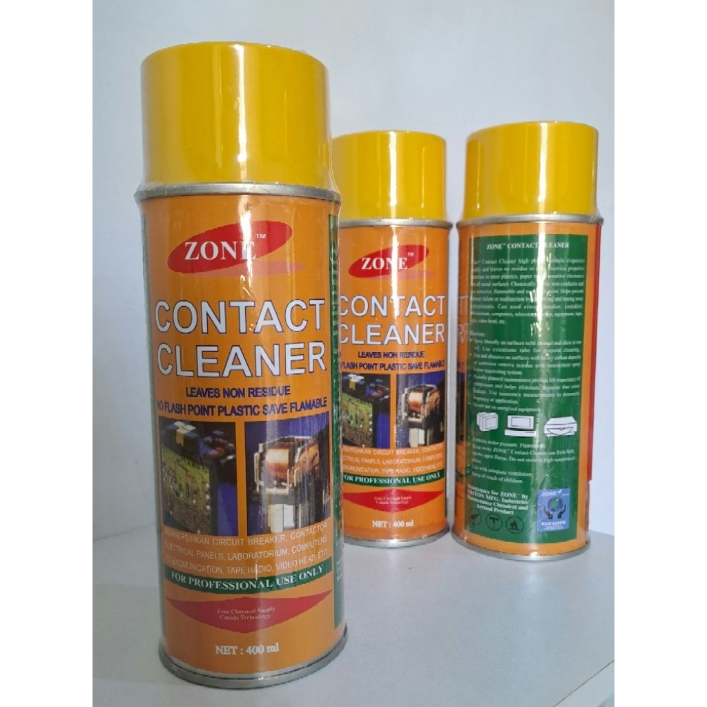 Jual CONTACT CLEANER 400ML PEMBERSIH KOMPONEN ELEKTRONIK 400ml | Shopee ...