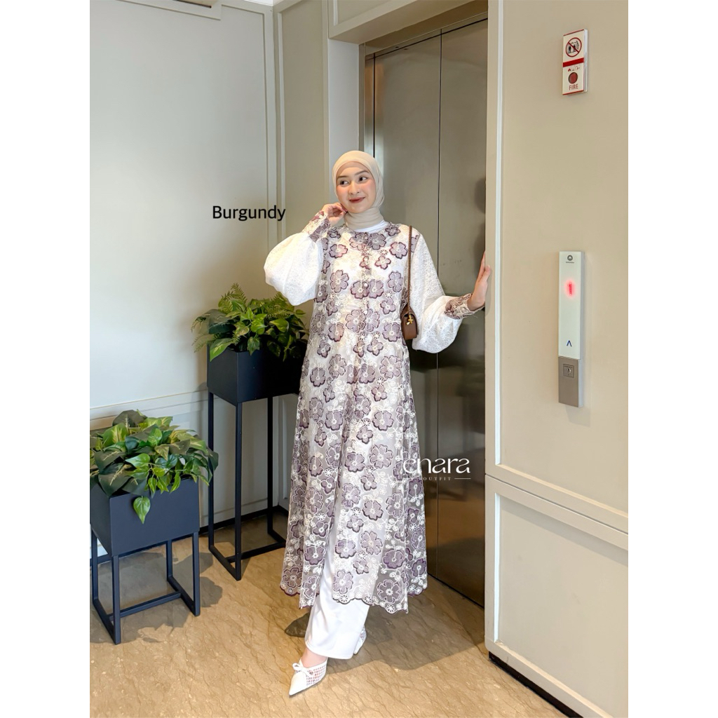 Jual NEW SAFIRA/ BELA OUTER - midi dress brukat / outer brukat by ENARA ...