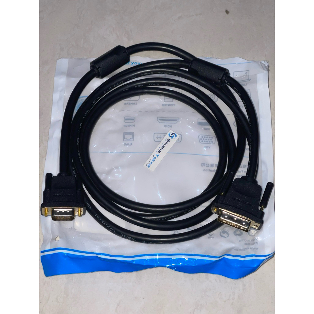 Jual vention 1,5 m kabel vga male to DVI 24+5 high speed | Shopee Indonesia