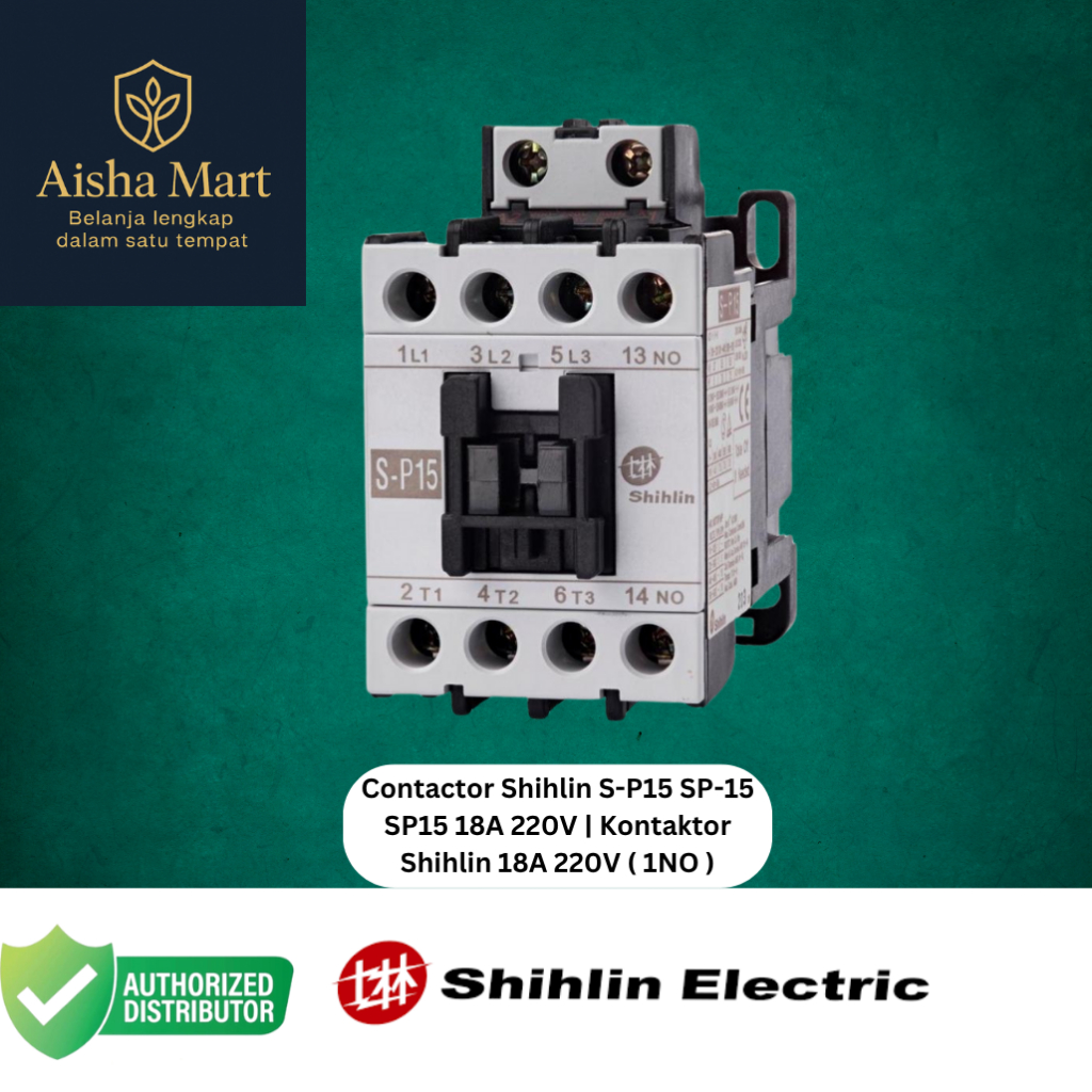 Jual Contactor Shihlin S-P16 SP-16 SP16 18A 220V (1NO + 1NC) – Kontaktor Magnetik Original ...