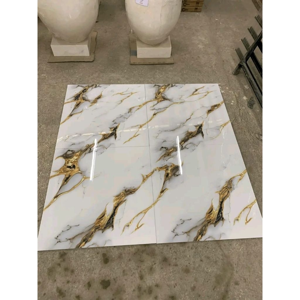 Jual GRANIT MURAH 60X60 IKAD HELIOS WHITE GLAZED POLISHED NEW MOTIF ...