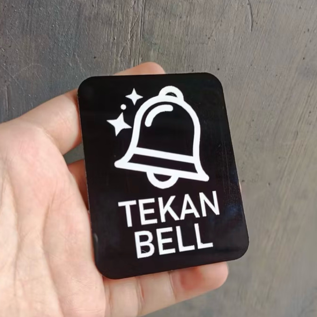 Jual Simbol Tekan Bell - Tanda Bel Rumah - Tulisan Tekan Bel | Shopee ...