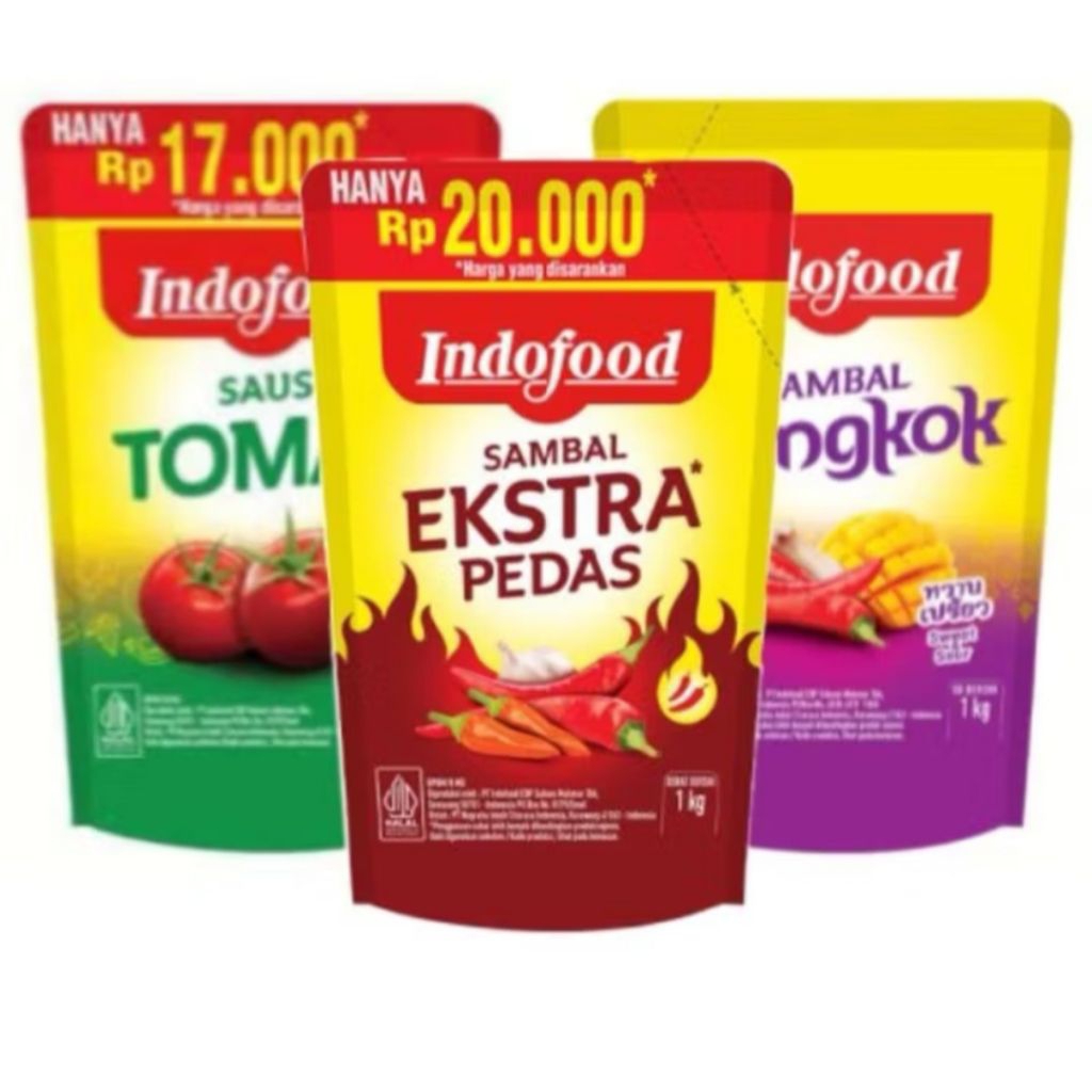 Jual indofood saos bangkok saos tomat kemasan pouch 1kg | Shopee Indonesia