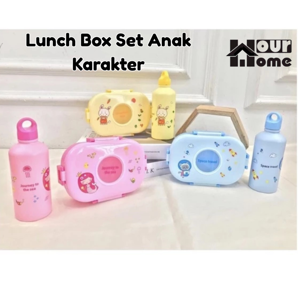 Jual Lunch Box Set Anak Karakter Bekal Makan Dan Botol | Shopee Indonesia