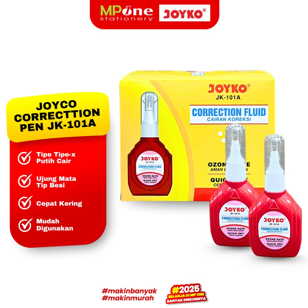 Jual Joyko Tipe-x Pen Cair JK-101A / Correction Pen Fluid Mata Besi ...