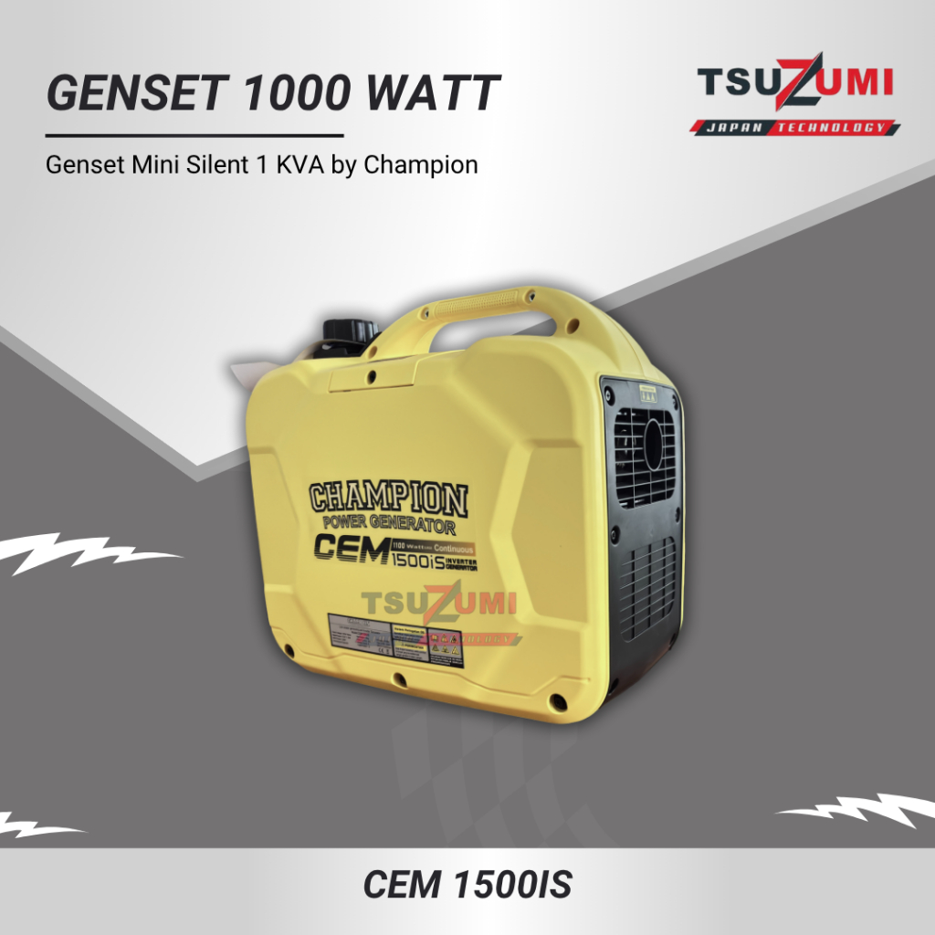 Jual Genset 1000 Watt Champion Inverter CEM 1500IS / Genset Mini ...