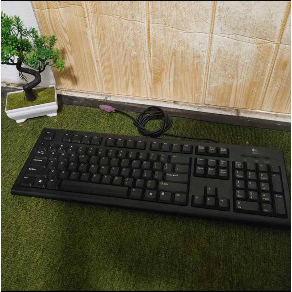 Jual keyboard PS2 Logitech classic original | Shopee Indonesia