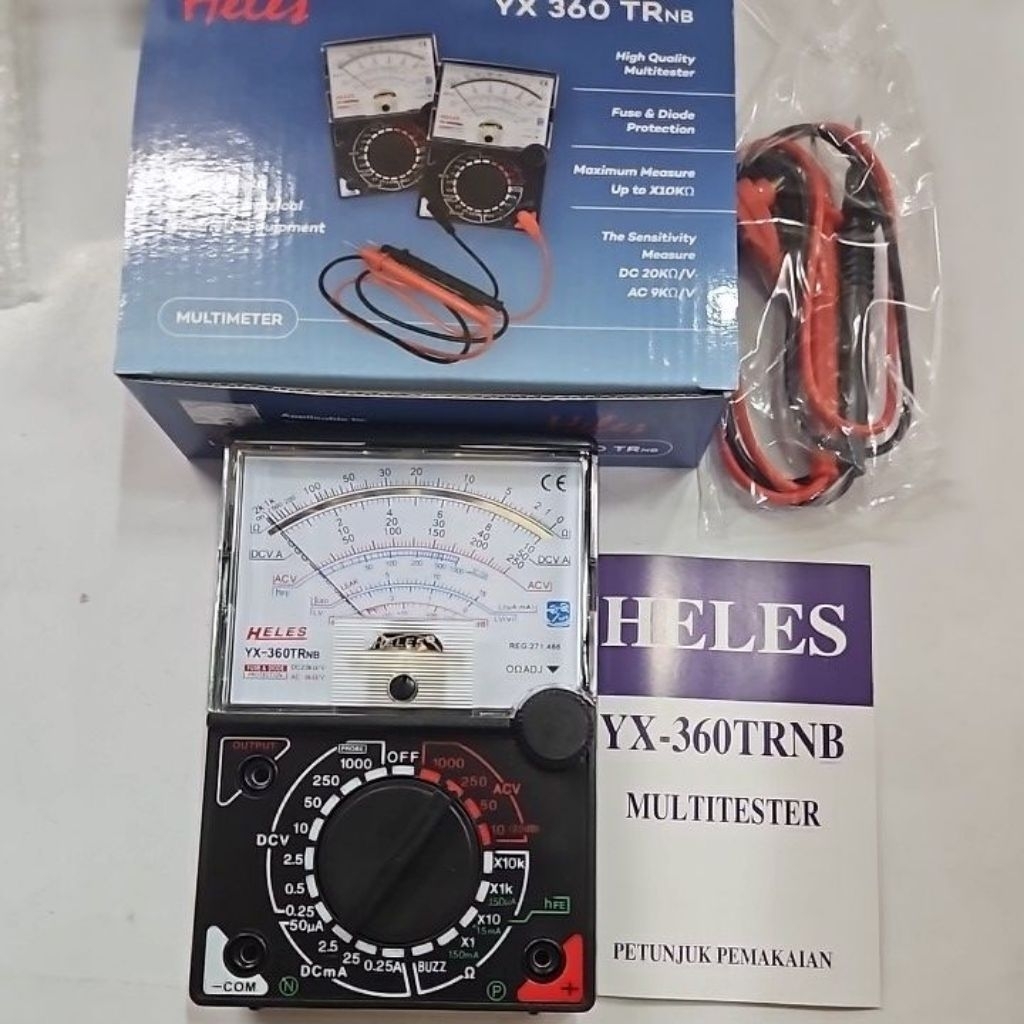 Jual MULTIMETER ANALOG JARUM YX-360TRNB MULTITESTER AVOMETER MANUAL ...