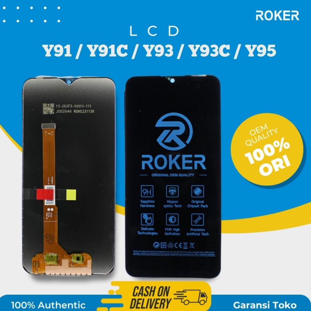 Jual ROKER LCD VIVO Y91 - Y91C - Y93 - Y93C - Y95 - Y1S FULLSET LCD TOUCHSCREEN | Shopee Indonesia