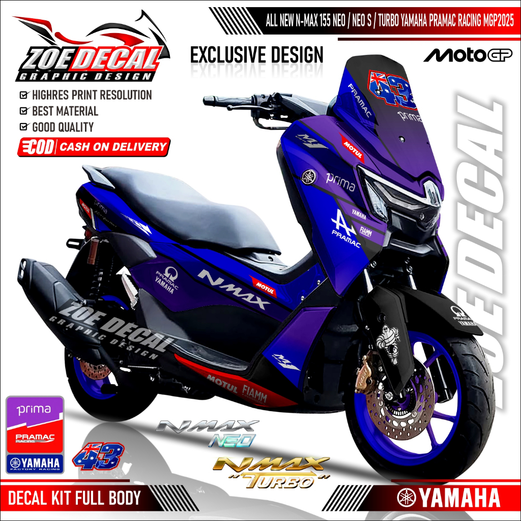 Jual Terbaru Decal Stiker Full Body Yamaha All New NMAX TURBO / NEO ...