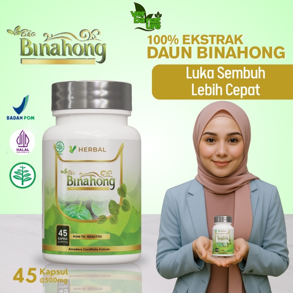 Jual Kapsul Bio Binahong - Obat Herbal Segala Jenis Luka 100% Ekstrak BInahong - Terdaftar BPOM ...