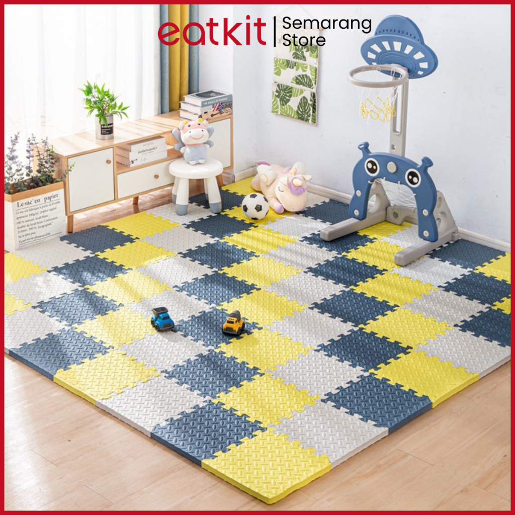 Jual Eatkit Paket Isi 9 Matras Evamat 30x30cm 12mm Playmat Puzzle Tebal ...