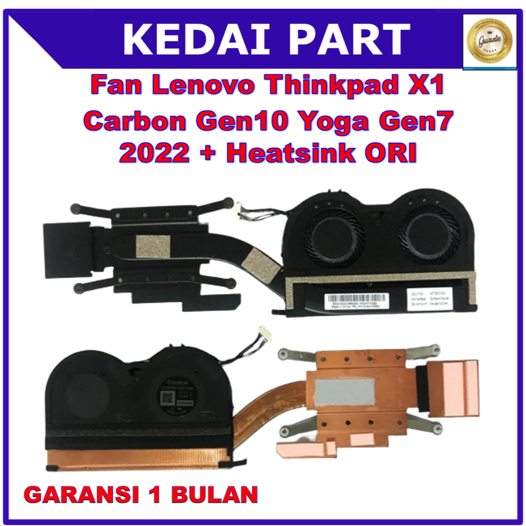 Jual Fan Lenovo ThinkPad X1 Carbon Gen10 Yoga Gen7 2022 With Heatsink Type 21CB 21C ORI | Shopee ...