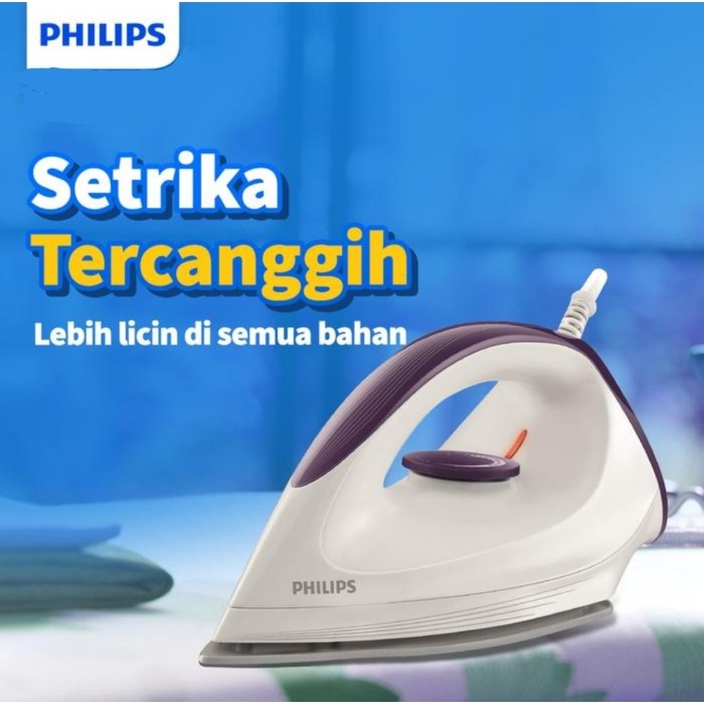 Jual Philips Setrika Kering Affinia GC160/27 350 Watt - Putih Ungu ...