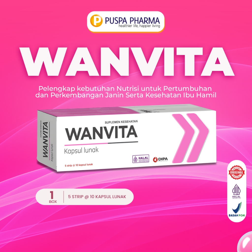 Jual WANVITA - Suplemen Kesehatan Ibu Hamil - Vitamin & Mineral - Isi ...