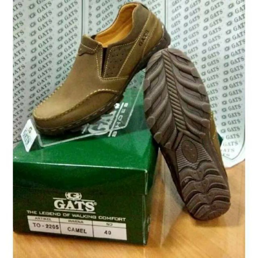Jual SEPATU CASUAL GATS TO-2205 LEATHER ORIGINAL | Shopee Indonesia