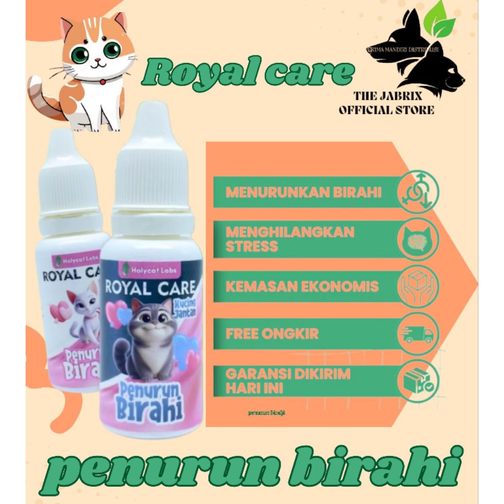 Jual Royal Care Holycat labs Obat penurun Birahi Kucing 10ml obat ...
