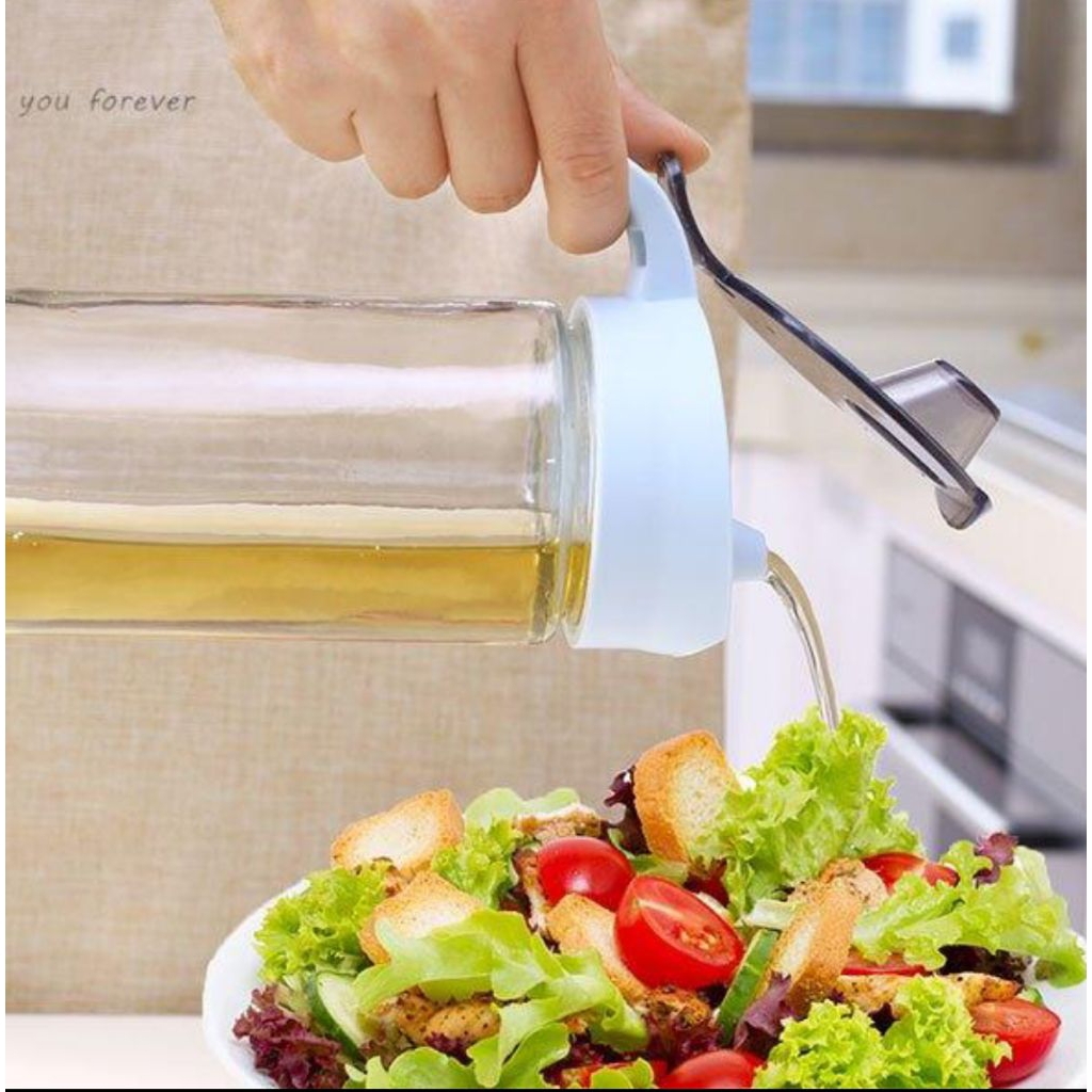Jual Botol Minyak 580ml Botol Kaca Jar Serbaguna Gelas Minyak Tutup ...