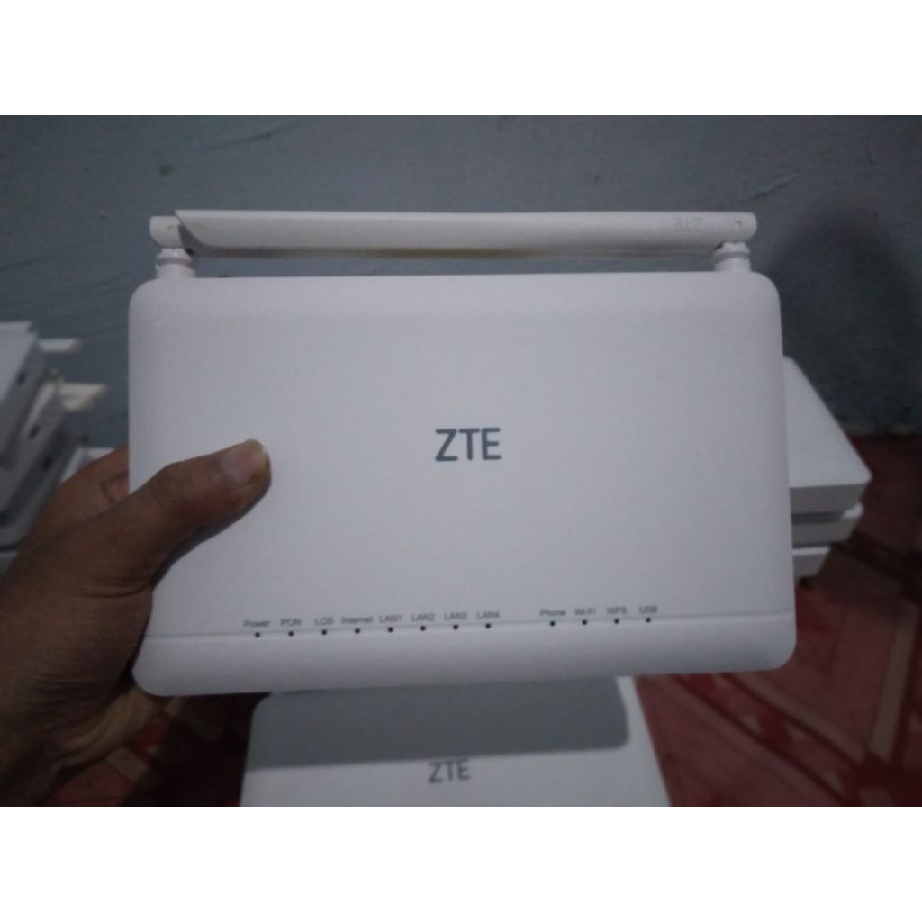 Jual ZTE F670L/F679L PORT BIRU UNIT PLUS ADAPTOR | Shopee Indonesia