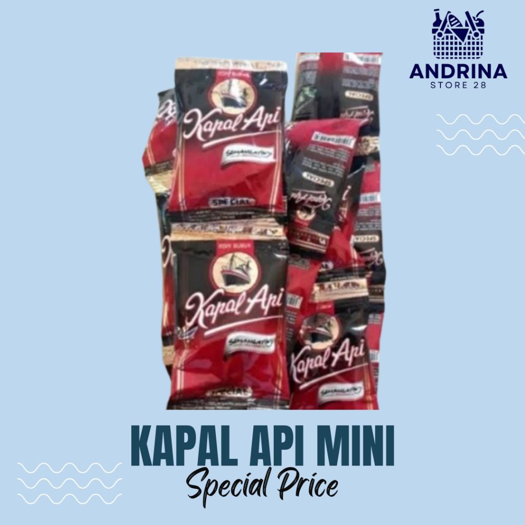 Jual Kapal Api Mini Kopi Bubuk Sachet 5gr | Kopi Hitam Ekonomis Praktis ...