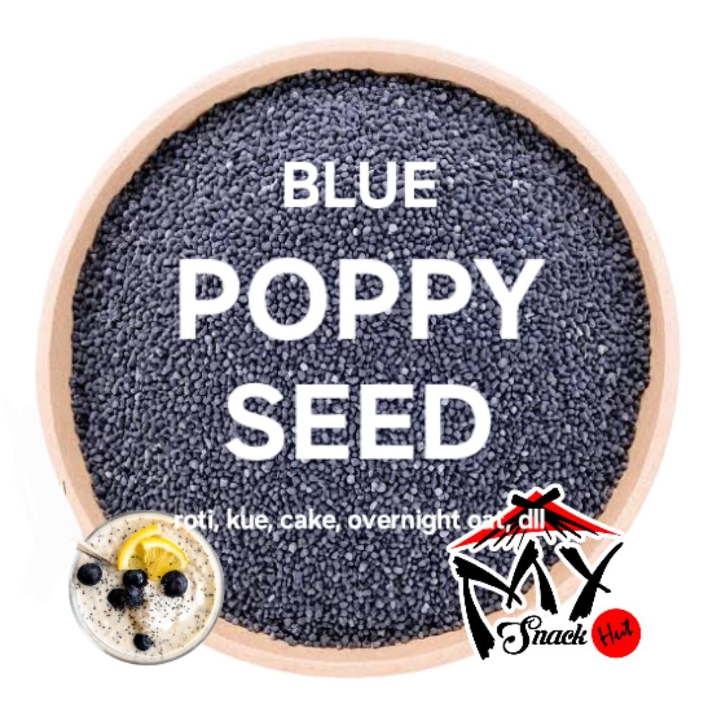 Jual POPPY BIRU 100GR BIJI POPI POPY POPPI BLUE BLACK SEED LAN YING SU ...