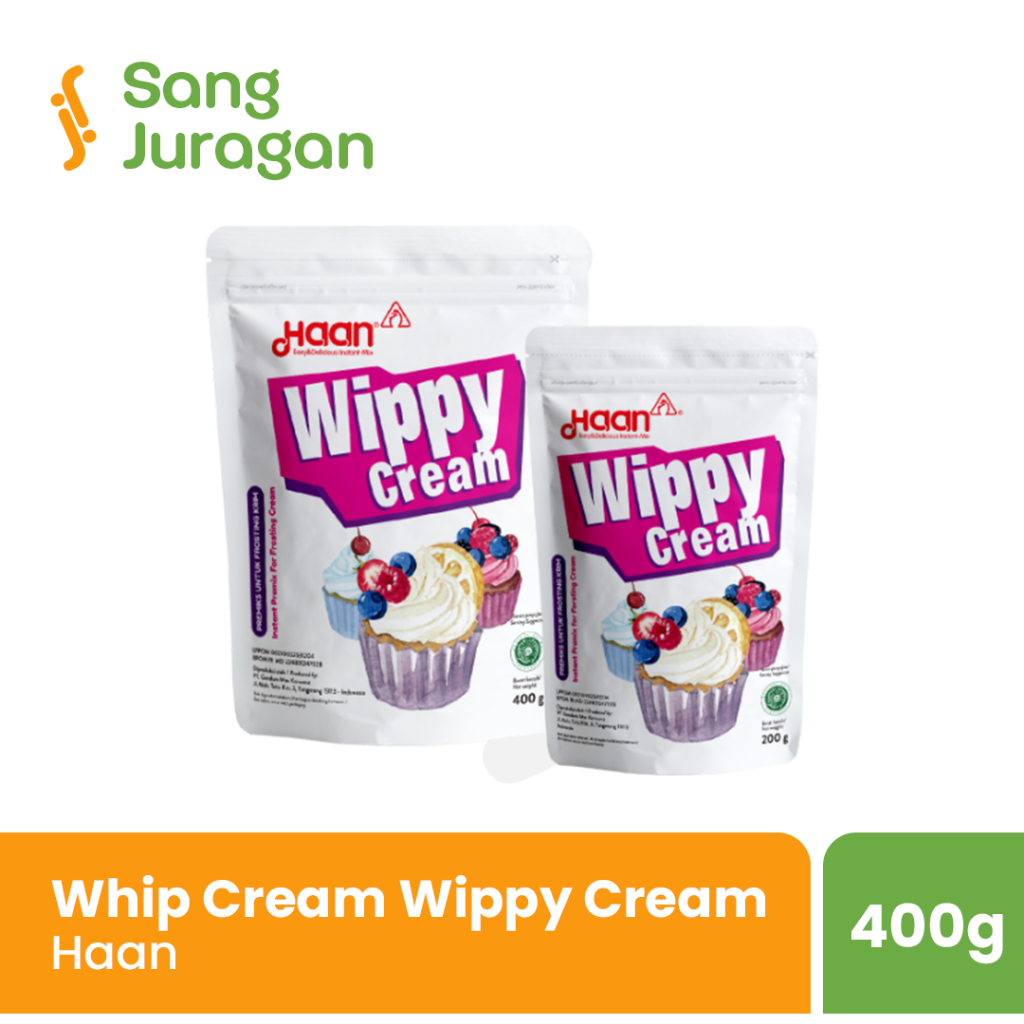 Jual Haan Wippy Cream Pouch 200GR dan 400GR / Whipping Cream Bubuk ...